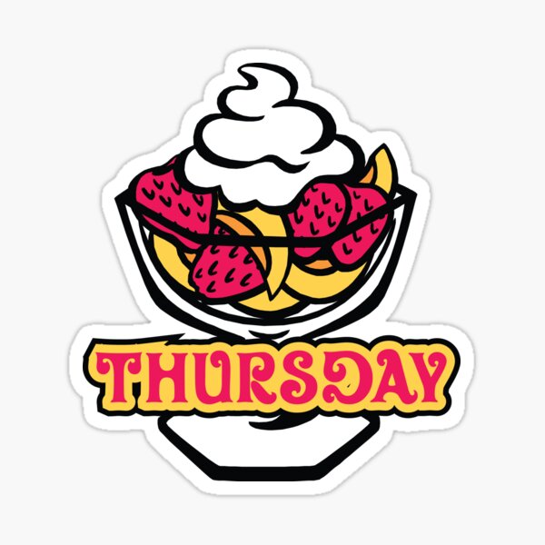 "Thursday " Sticker for Sale by VladC | Redbubble