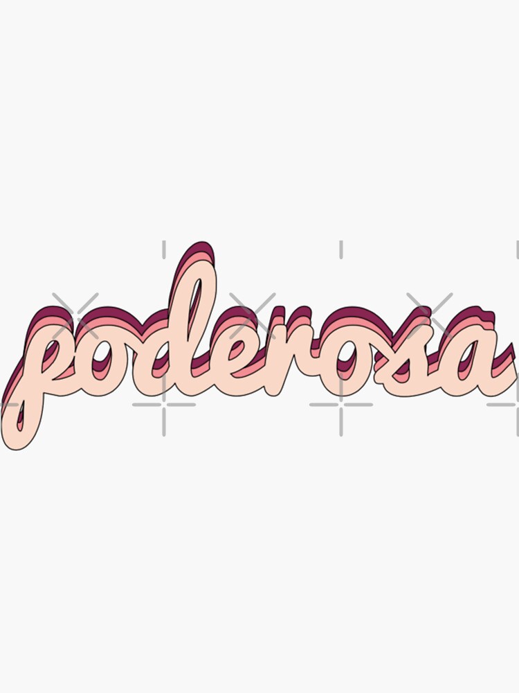 "Poderosa" Sticker for Sale by lmorejon | Redbubble