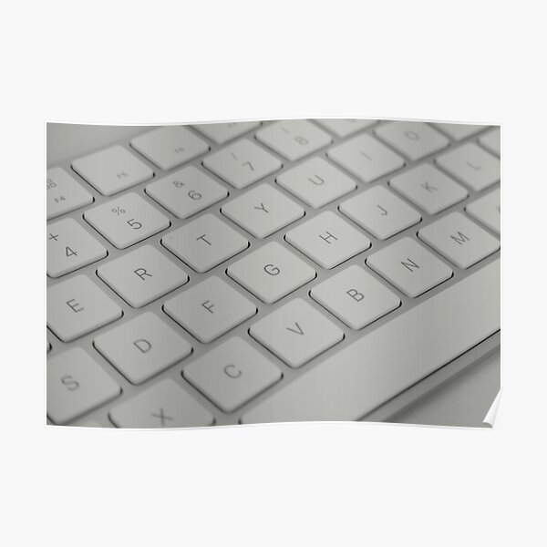 Keyboard Typing Posters | Redbubble