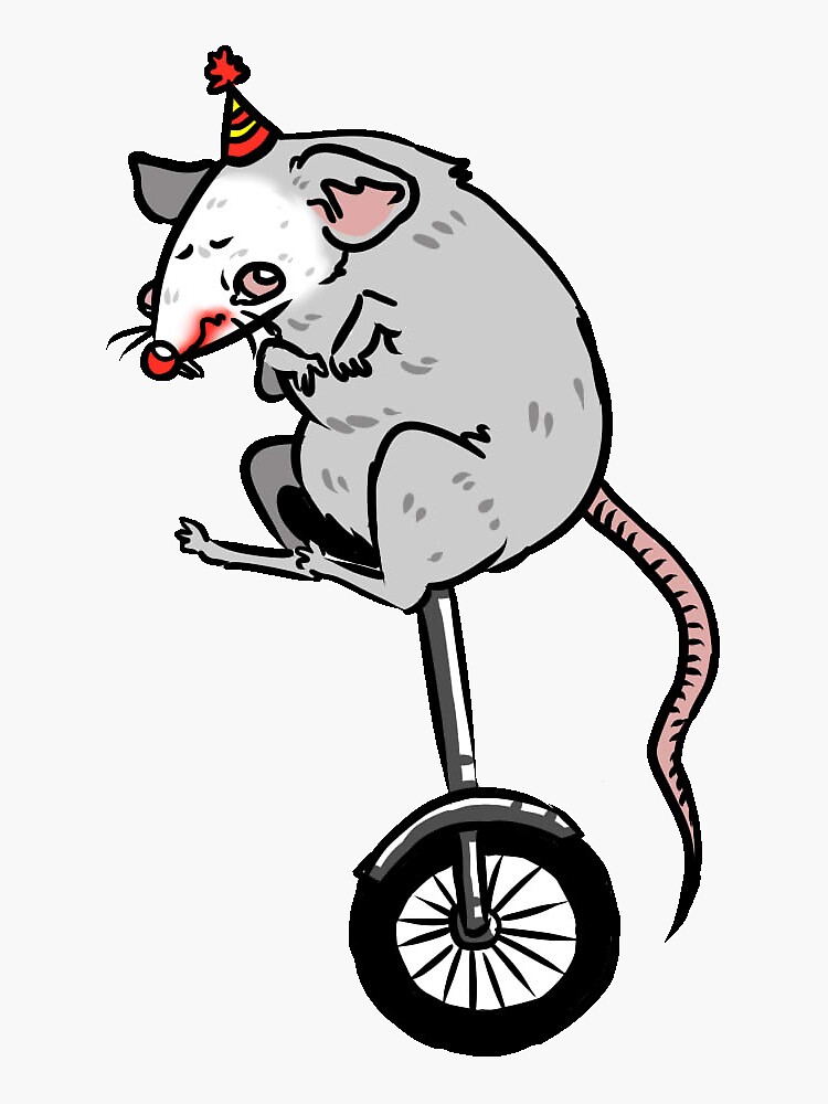"Tiny Clown Rat" Sticker for Sale by gorebage | Redbubble