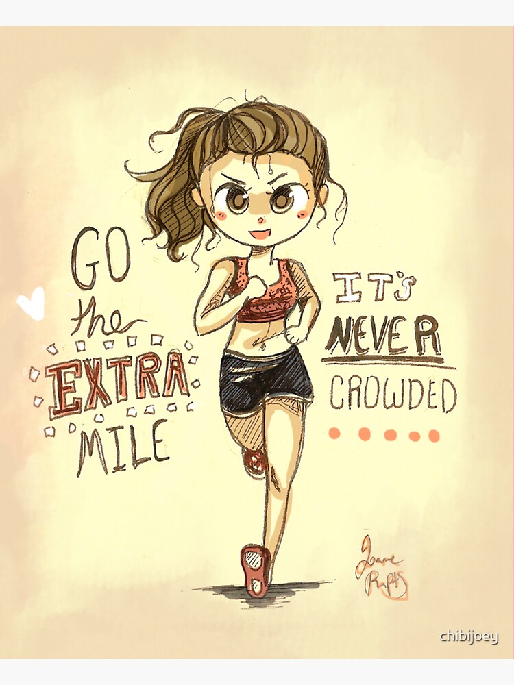 "The Extra Mile" Sticker for Sale by chibijoey | Redbubble