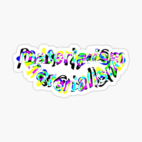 "materialism aesthetic" Sticker by Glit-ter | Redbubble