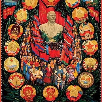 "Long Live the All-Conquering Banner of Leninism!" Poster for Sale by ...