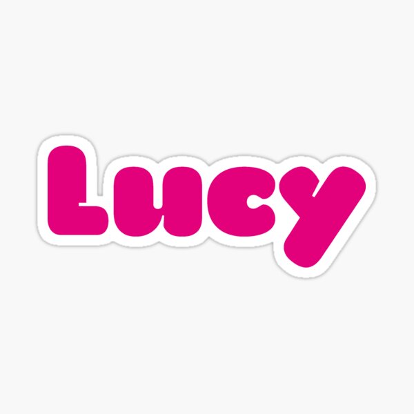 "Lucy" Sticker for Sale by Shalomjoy | Redbubble