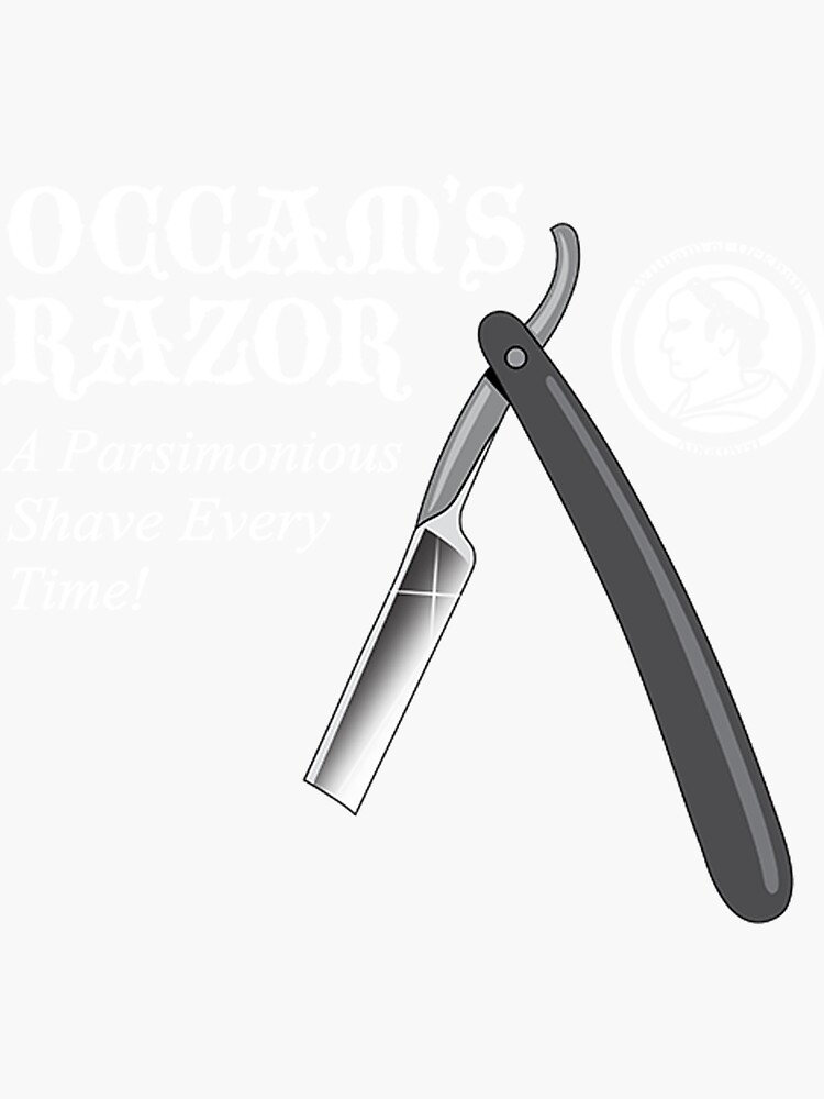 "Occam's Razor " Sticker for Sale by FengHua | Redbubble