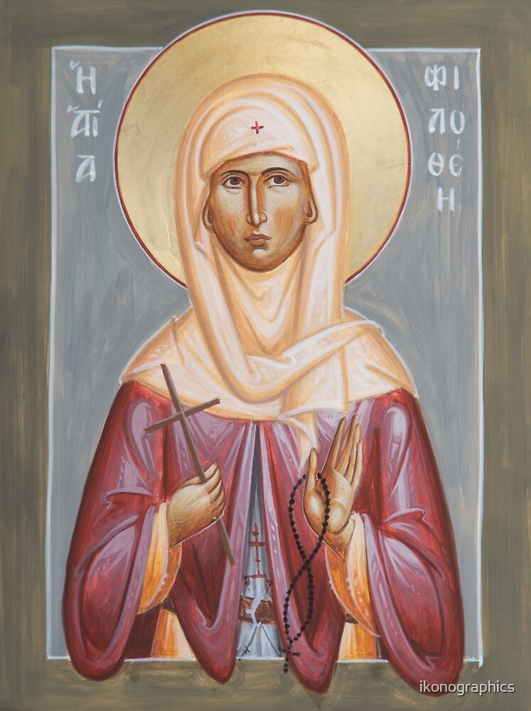 "St Philothei of Athens" by ikonographics | Redbubble