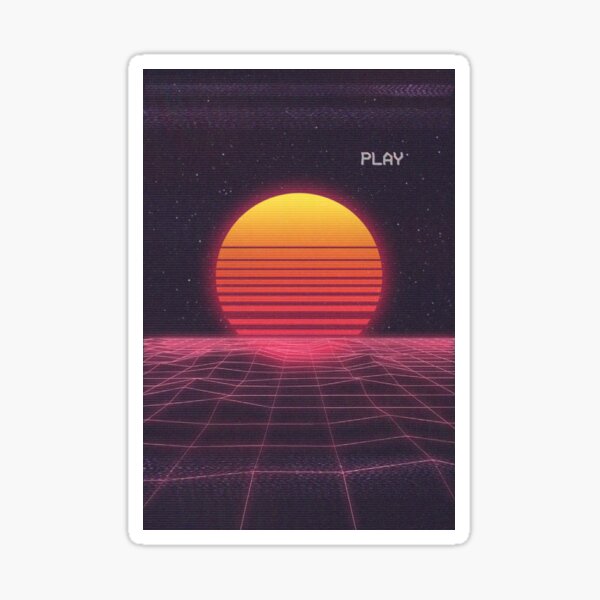 "Synthwave" Sticker for Sale by nicolahynes | Redbubble