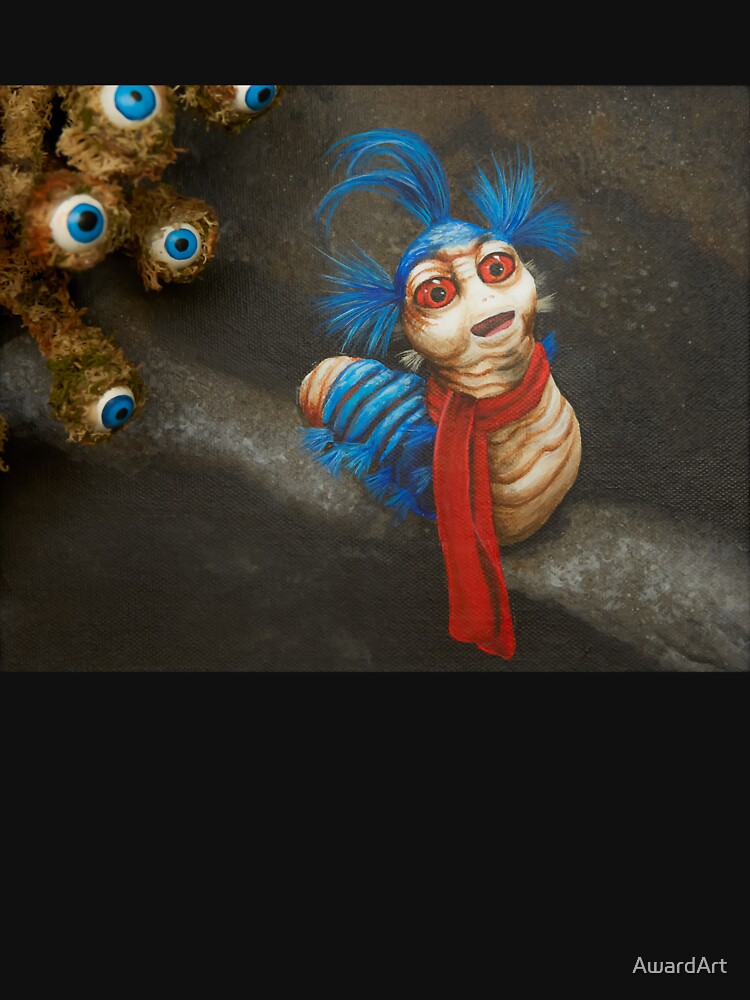 "Labyrinth Worm- hello..." T-shirt by AwardArt | Redbubble