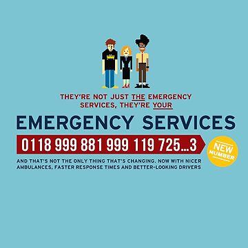 "IT Crowd - Emergency Services" Essential T-Shirt for Sale by ...