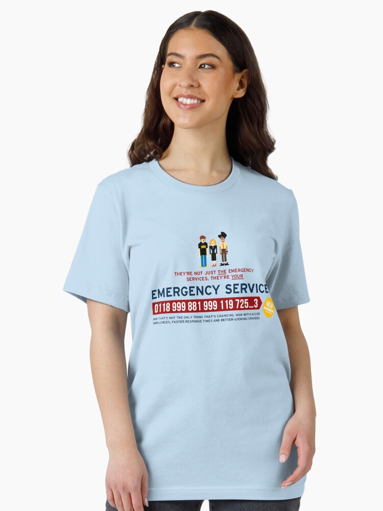 "IT Crowd - Emergency Services" Essential T-Shirt for Sale by ...