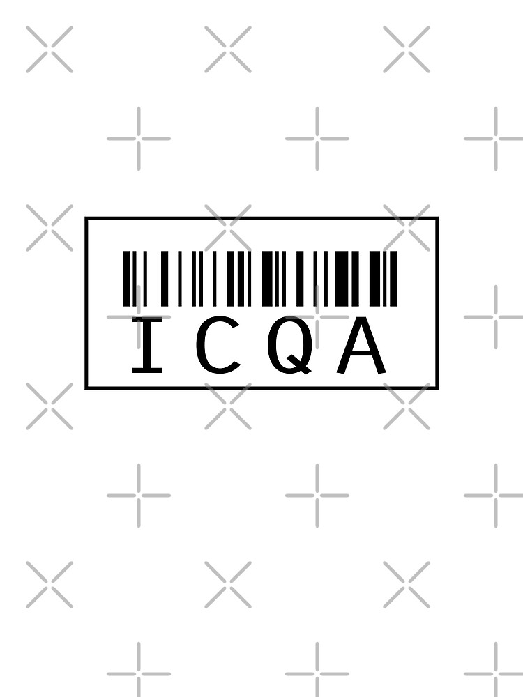 "ICQA Barcode" T-shirt by Digital50 | Redbubble