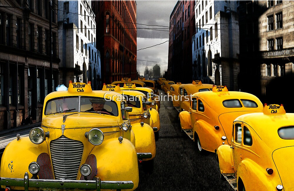 ""taxi"" by Graham Fairhurst | Redbubble