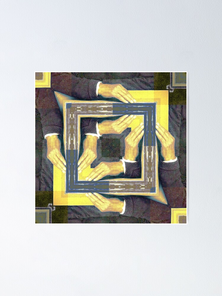 "enframing hands (gestell fingers)" Poster for Sale by ARTofDIRT ...