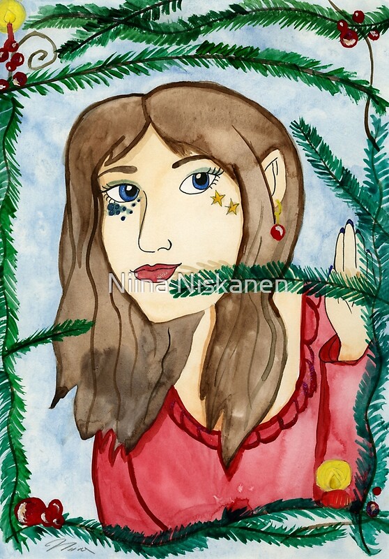 "Yule Elf " by Niina Niskanen | Redbubble