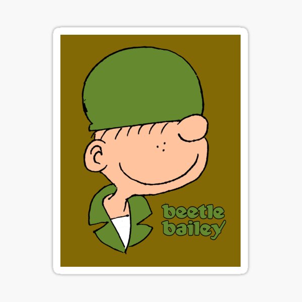 Beetle Bailey Stickers | Redbubble