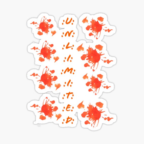 "Unlimited orange color" Sticker for Sale by madi98477 | Redbubble