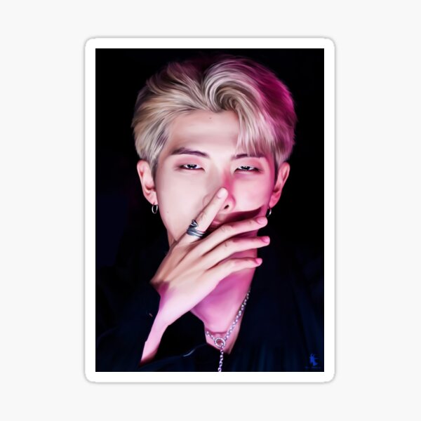 "Kim Namjoon" Sticker by Flynnsdrawings | Redbubble