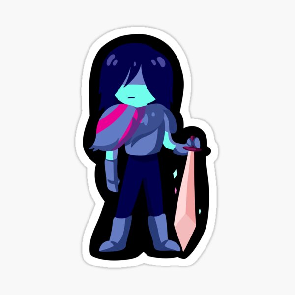 "DELTARUNE: Kris Sticker" Sticker for Sale by CozyCrow | Redbubble