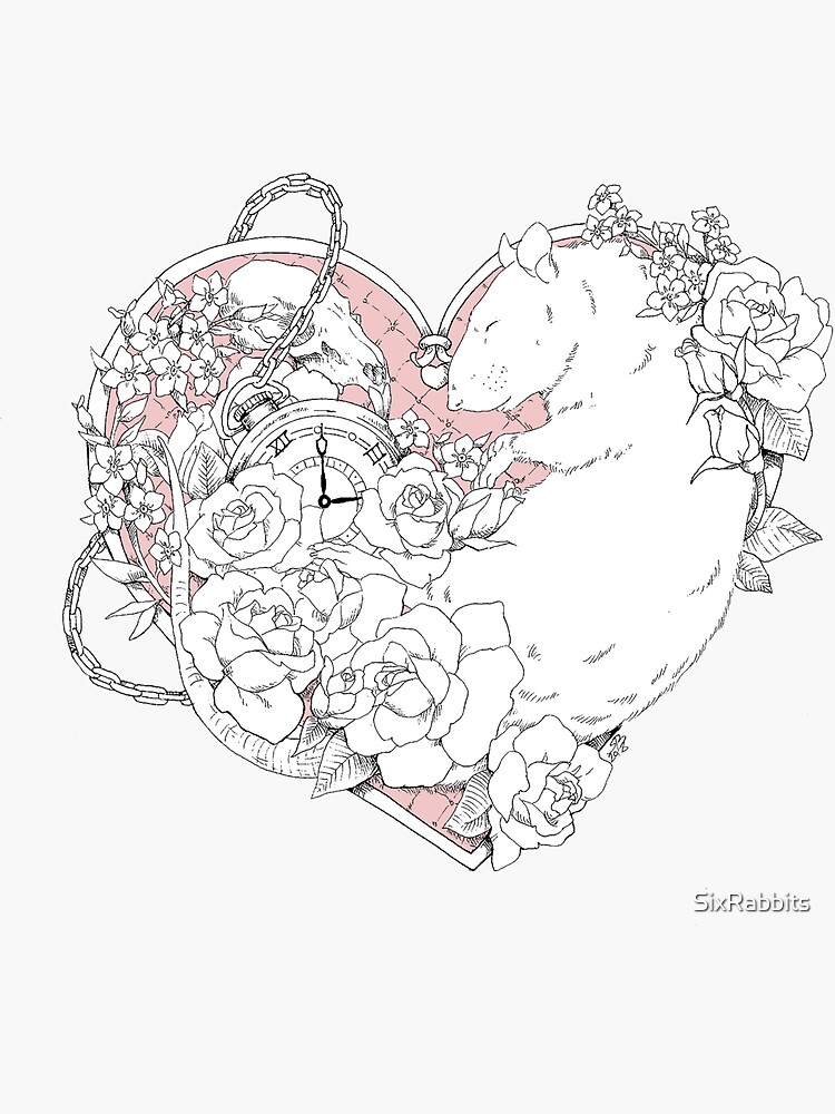 "Heart Rat" Sticker by SixRabbits | Redbubble