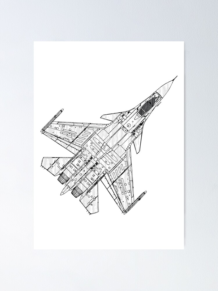 "Sukhoi SU 33" Poster for Sale by quark | Redbubble