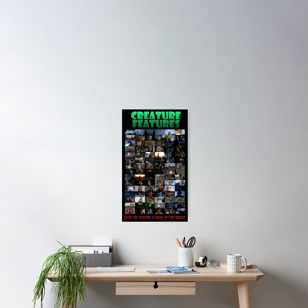 "Creature Features Year 3 Opening Theme Poster" Poster for Sale by ...
