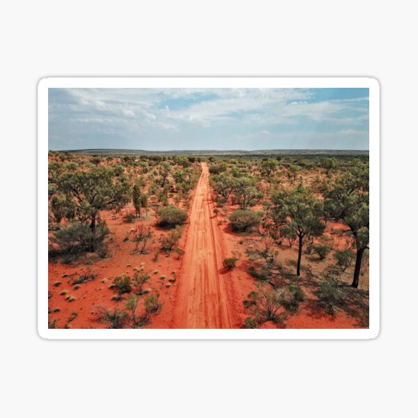 "Red Centre Australian Outback | Aerial Print" Sticker for Sale by The ...