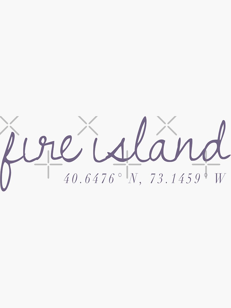 "Fire Island" Sticker for Sale by stickersbycare | Redbubble