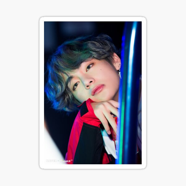 "BTS V/Kim Taehyung" Sticker for Sale by MarritBleeker | Redbubble