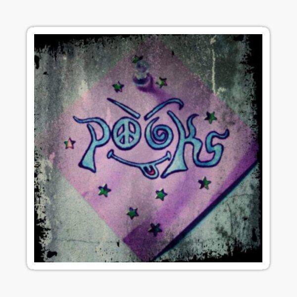 "Pooks logo" Sticker by Pooks82 | Redbubble