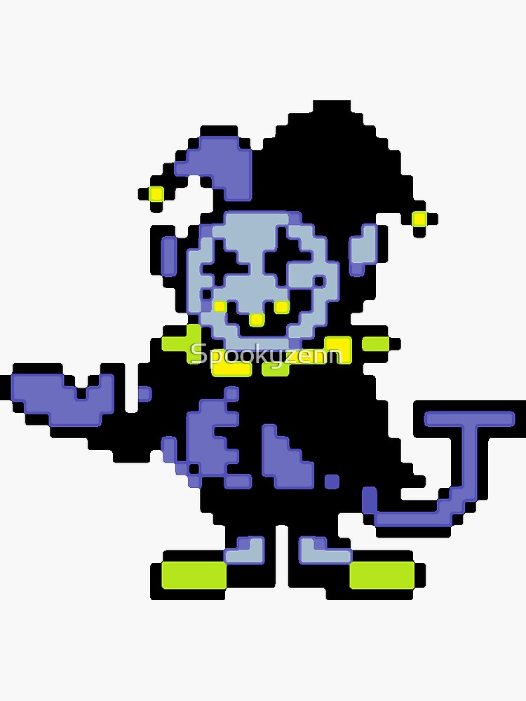 "Deltarune: Jevil Sticker" Sticker for Sale by Spookyzenn | Redbubble