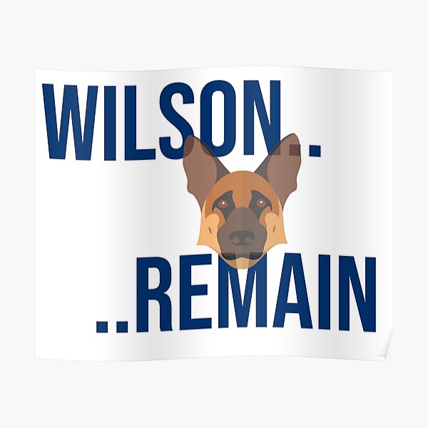 "Friday Night Dinner // Wilson Remain" Poster by Jamesf37 | Redbubble