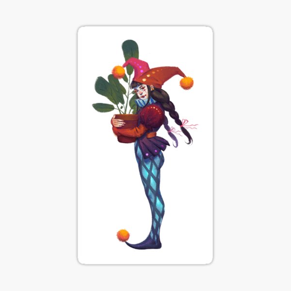 "Jester" Sticker for Sale by alk0n0st | Redbubble
