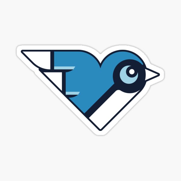 "Bluejay Heart" Sticker for Sale by JackHersh | Redbubble