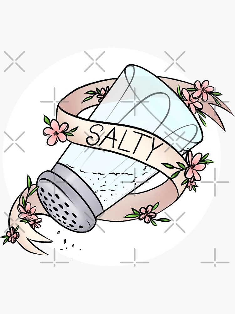 "Salty Aesthetic " Sticker for Sale by ValphalynOvytia | Redbubble