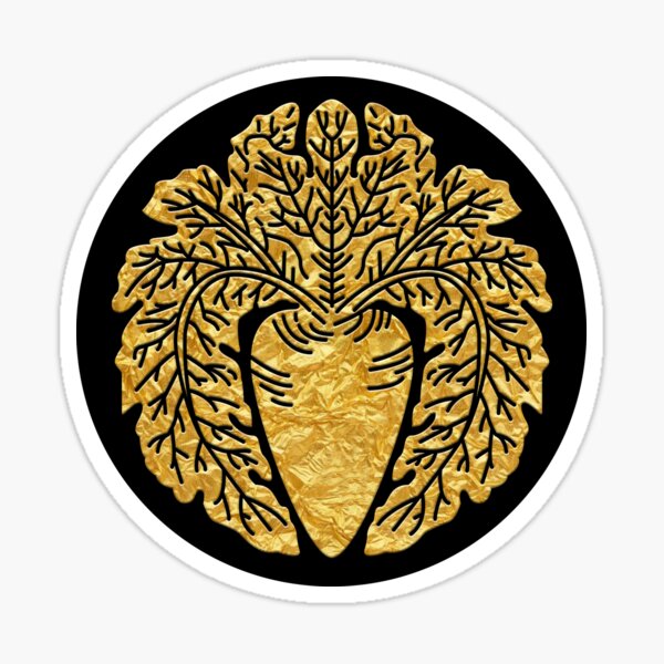 "Japanese Mon Mamuki Daikon" Sticker for Sale by Takeda-art | Redbubble