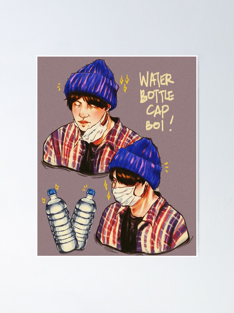 "YOONGI BOTTLE CAP BOI!" Poster by illust-peace | Redbubble