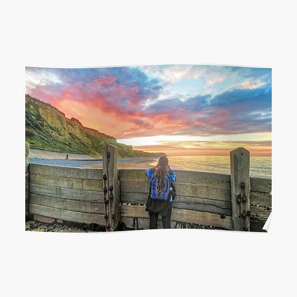 "Photographing The Susnet" Poster for Sale by VJNewman | Redbubble