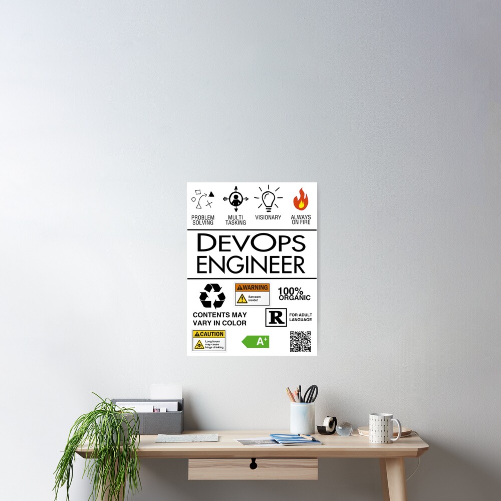 "DevOps - Always on Fire!" Poster by mrf2thed | Redbubble