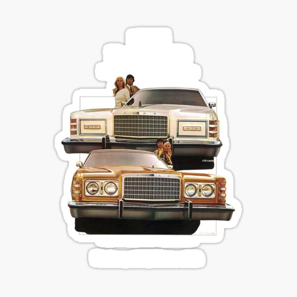 "FORD LTD" Sticker for Sale by ThrowbackMotors | Redbubble