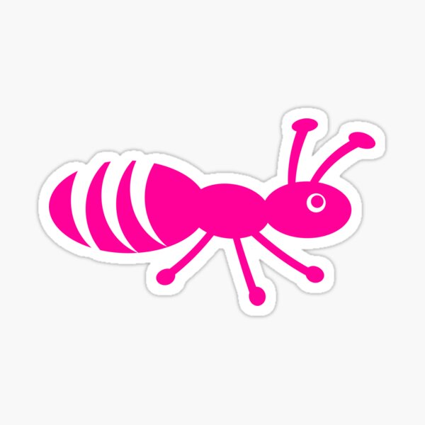 "Pink Ant" Sticker for Sale by AntiqueImages | Redbubble