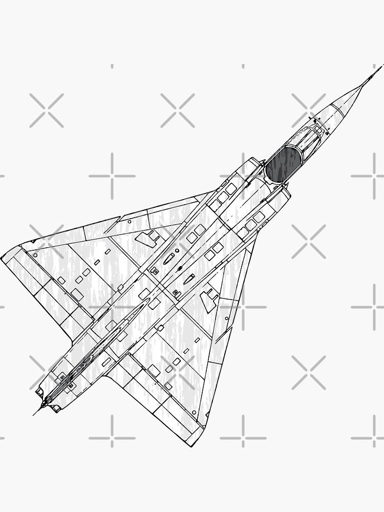 "Dassault Mirage 2000" Sticker by quark | Redbubble