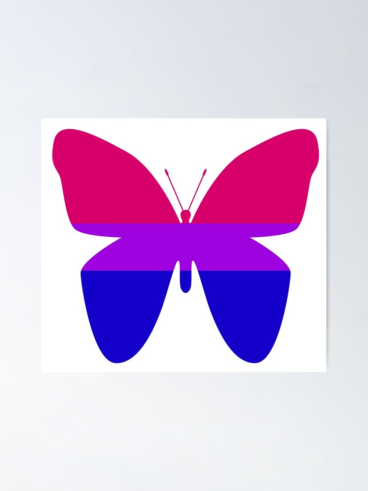 "Bisexual Pride Butterfly" Poster for Sale by elishamarie28 | Redbubble