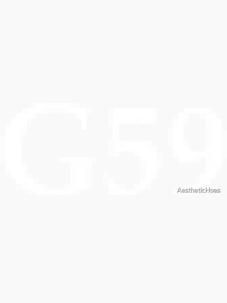 "G59 pixel logo. MERCH FTP" Sticker for Sale by AestheticHoes | Redbubble