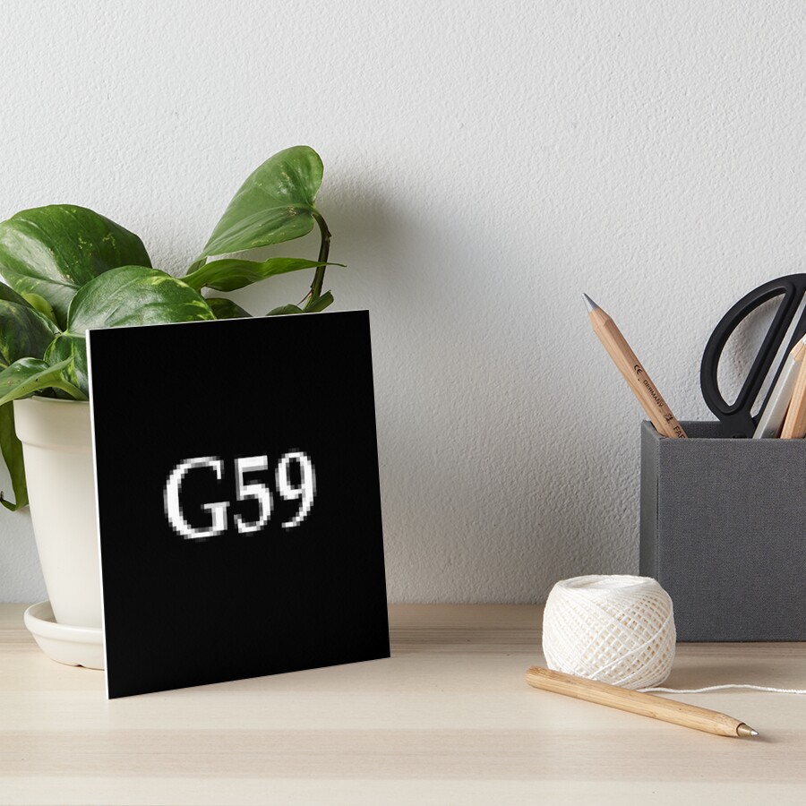 "G59 pixel logo. MERCH FTP" Art Board Print by AestheticHoes | Redbubble