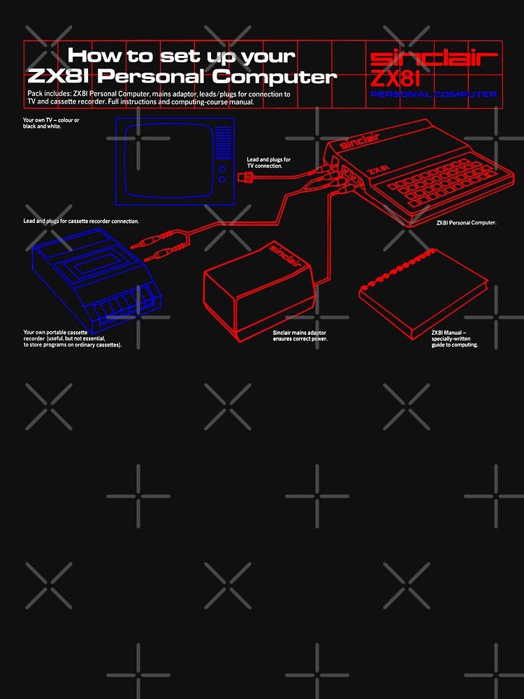 "SINCLAIR ZX81" T-shirt for Sale by ThrowbackMotors | Redbubble ...