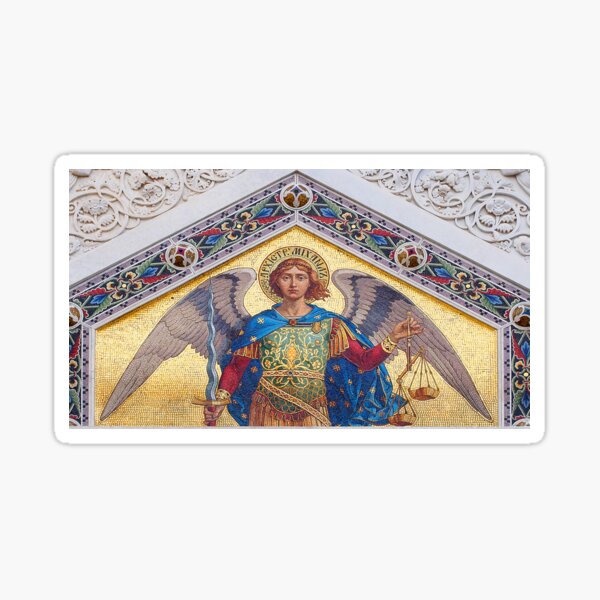 "Mosaic of Archangel Michael" Sticker by joesposito | Redbubble