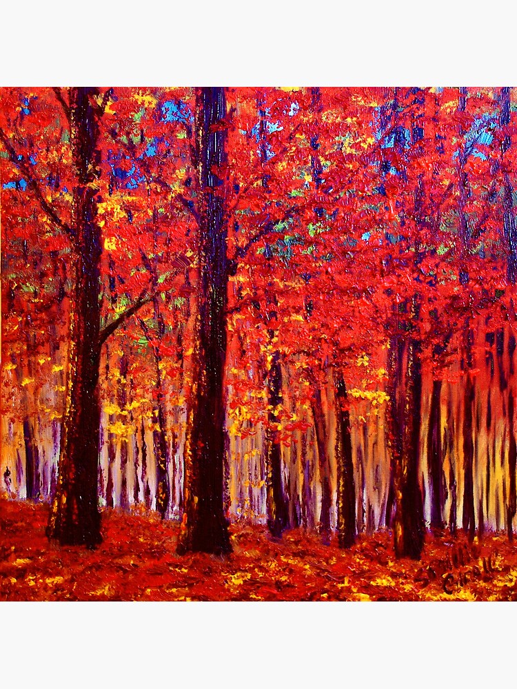 "The Rustling Maple Leaves" Art Print by sesillie | Redbubble