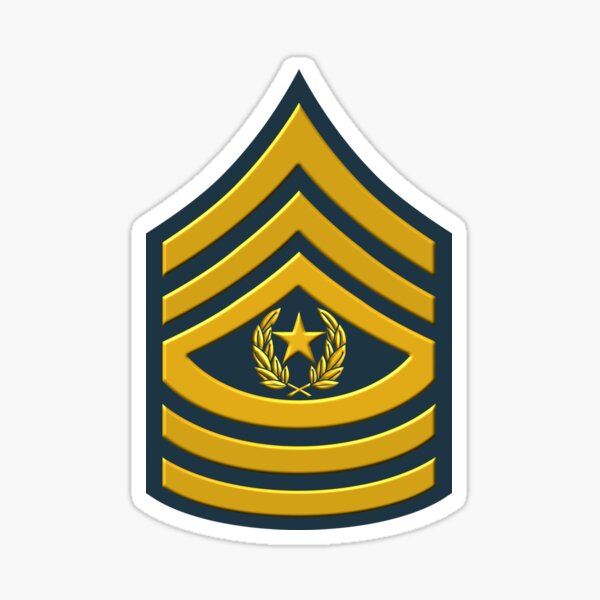 "US ARMY INSIGNIA - COMMAND SERGEANT MAJOR" Sticker by WOOFANG | Redbubble