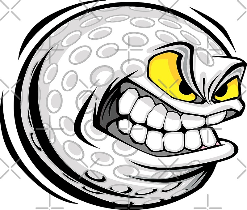 "Angry Golf Ball" by leen12 | Redbubble