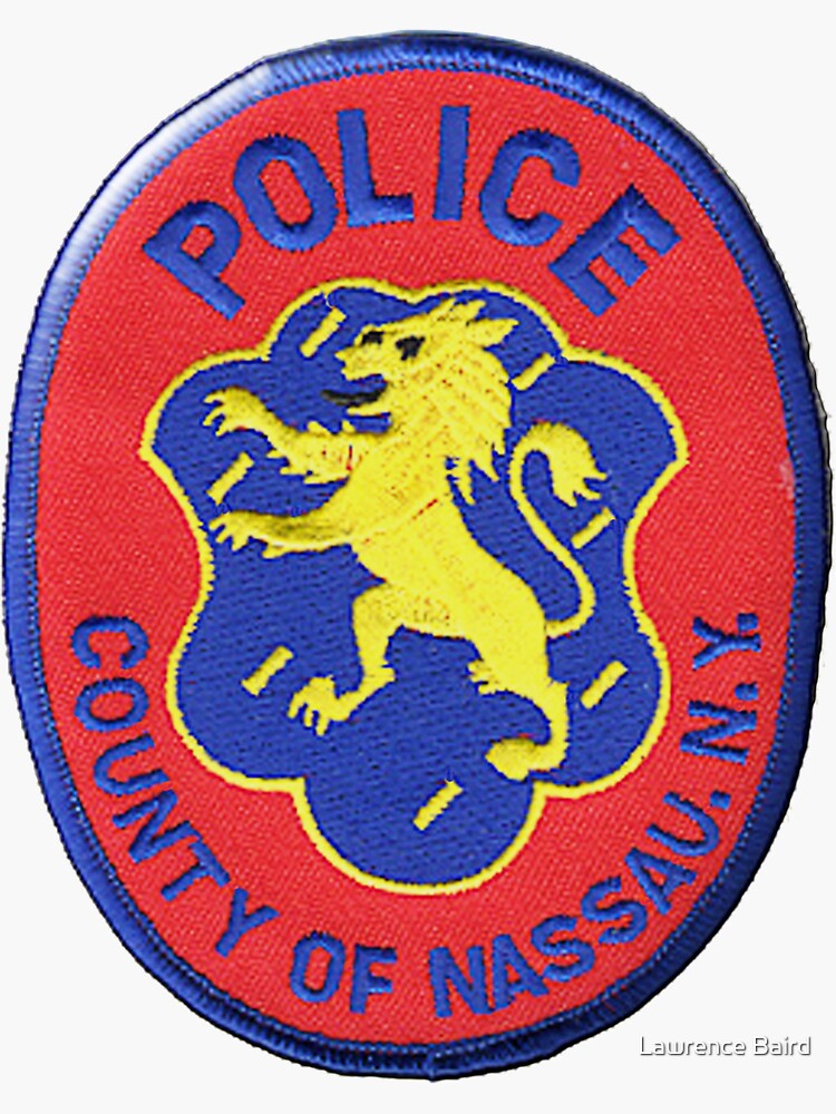 Nassau County Police Sticker For Sale By Lawrencebaird Redbubble